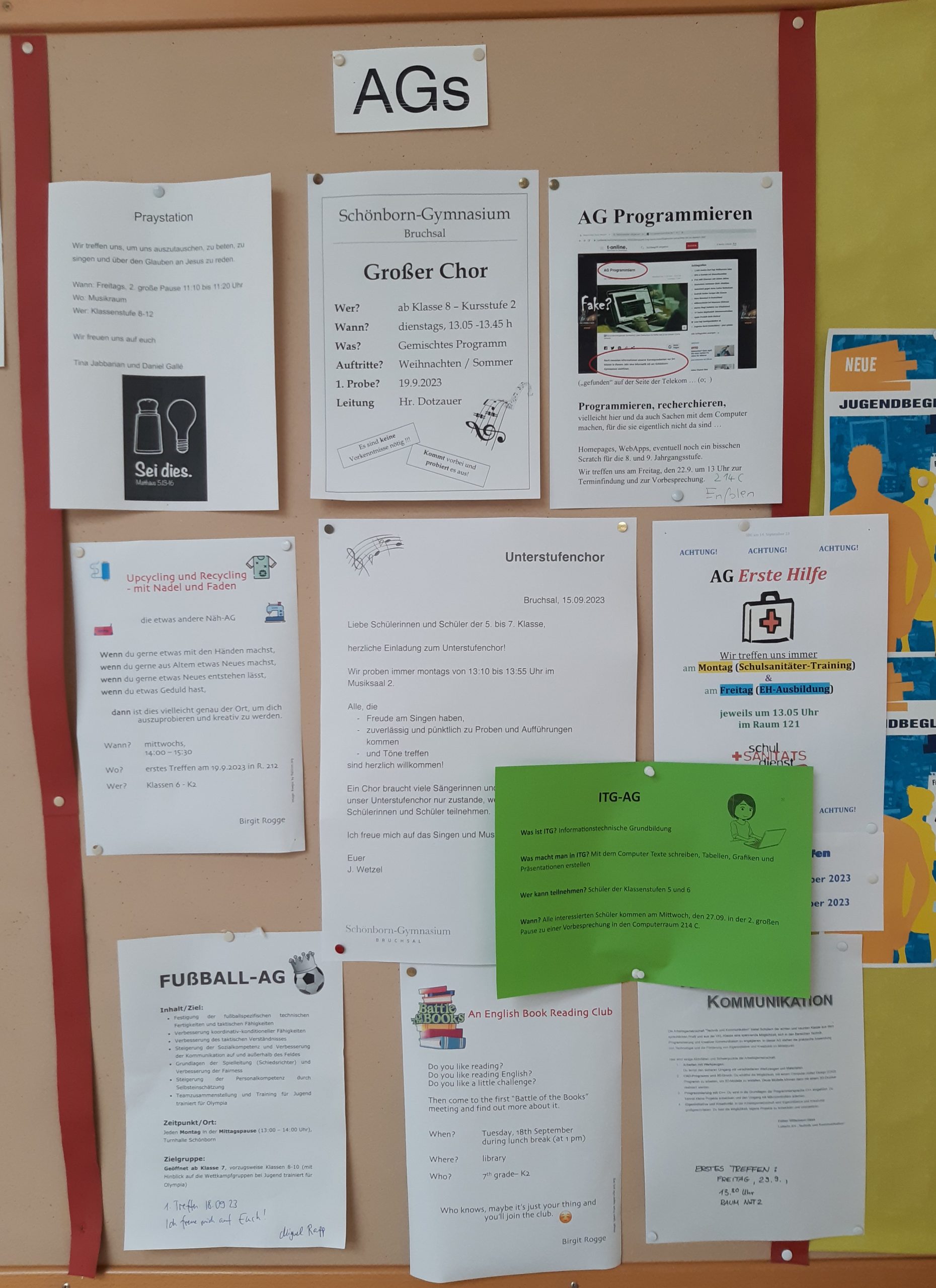 Großes Angebot an Arbeitsgemeinschaften in diesem Schuljahr – Schönborn ...